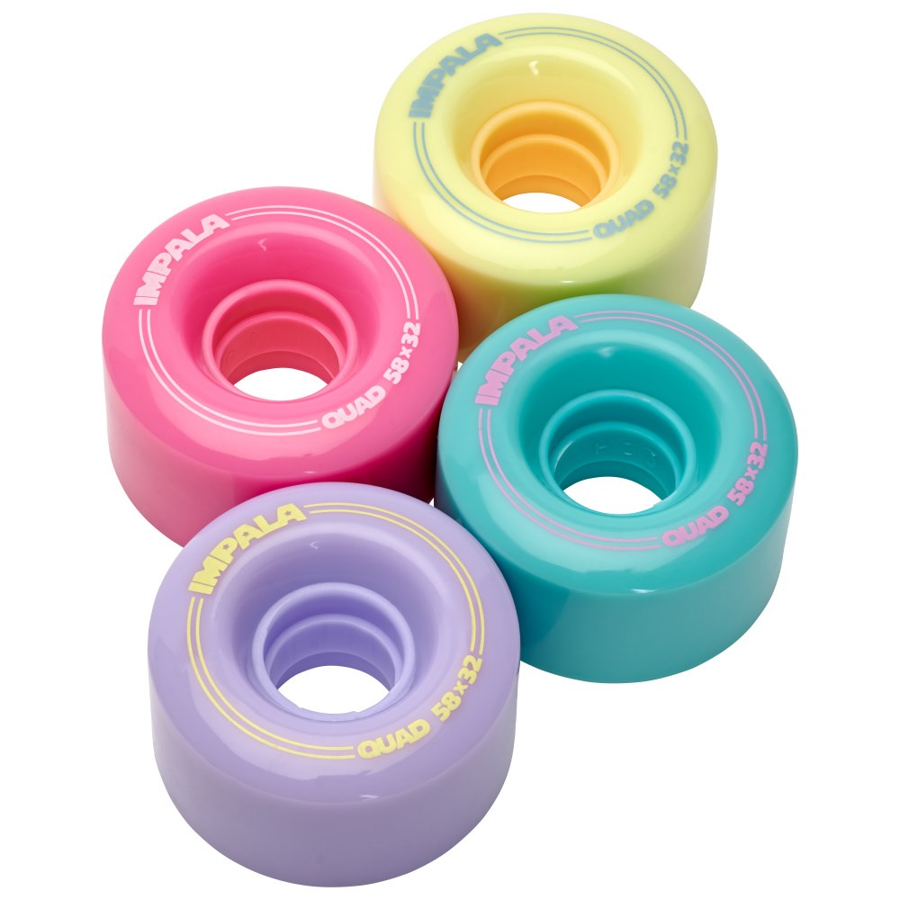 Impala 58mm/82a Multi Coloured Quad Wheels - 4pack | OZeSkates