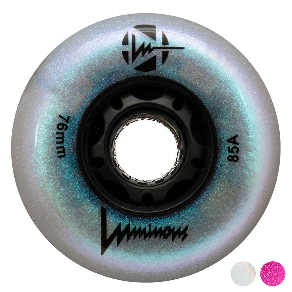 Luminous LED Glitter Light Up 76mm Wheels I Oze Skates